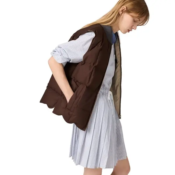 Miu Miu Gabardine Down Vest
