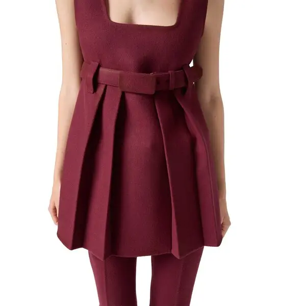 Miu Miu Waxed Double Wool Dress