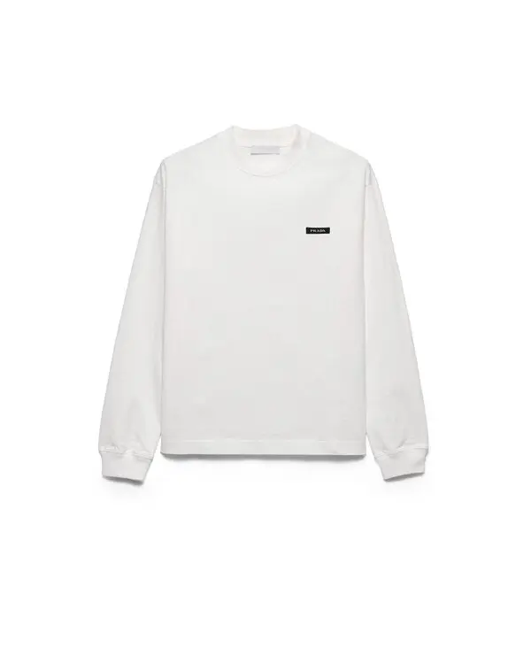 Prada Long-sleeved Cotton T-shirt