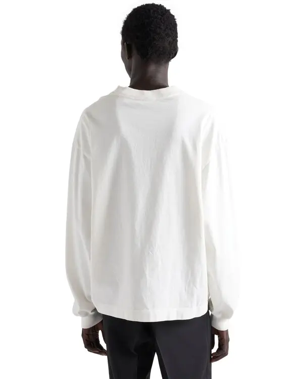 Prada Long-sleeved Cotton T-shirt