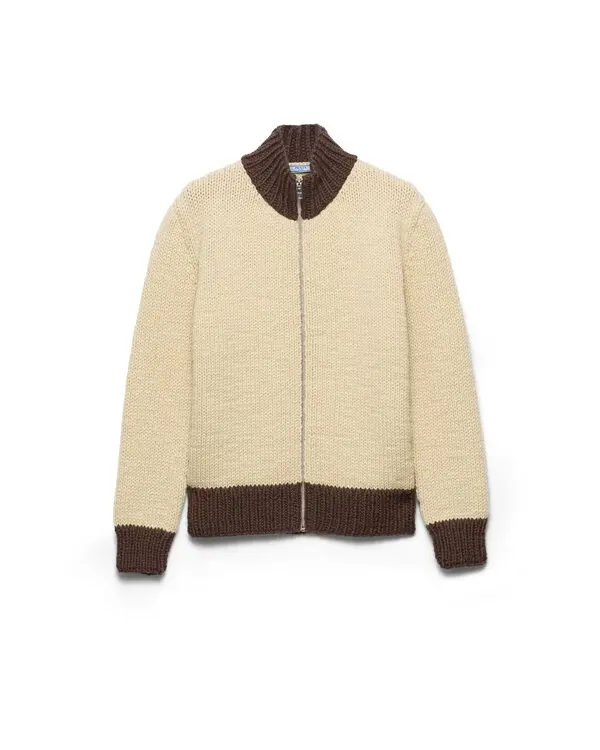 Prada Wool Zipper Cardigan