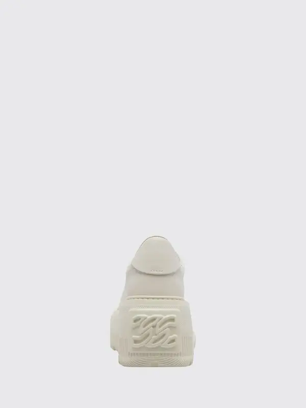Casadei Nexus Smooth Leather Platform Wedge Sneakers