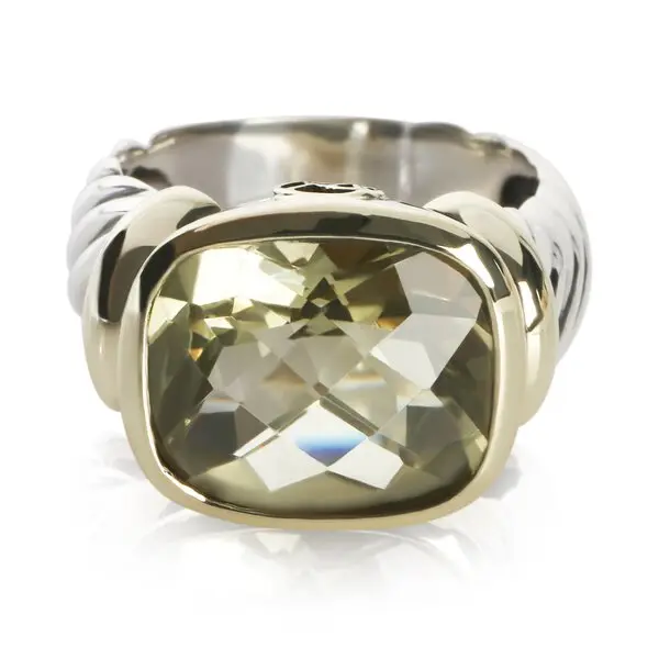 David Yurman Yellow Gold & Sterling Silver Quartz Noblesse Ring - Yellow_gold/sterling_silver