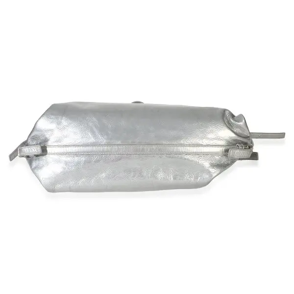 Saint Laurent Metallic Crinkled Calfskin Id Shoulder Bag