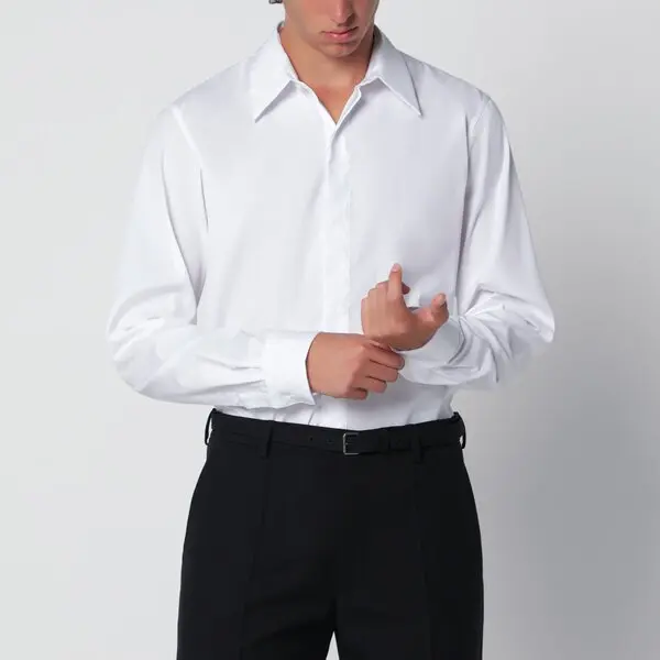Dries Van Noten Shirt In Cotton Poplin - White