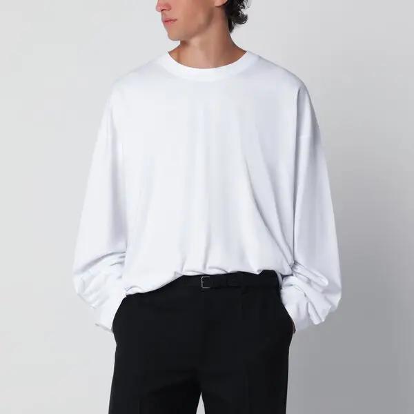Dries Van Noten Long-sleeve Cotton T-shirt - White