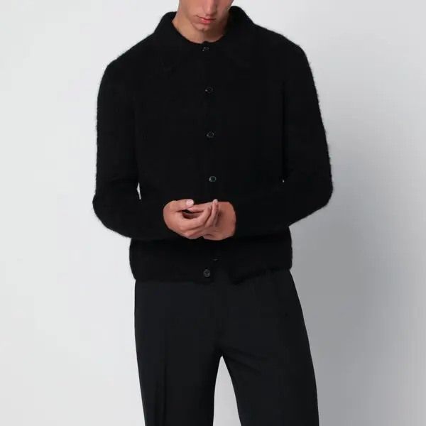 Dries Van Noten Long-sleeved Alpaca Blend Cardigan