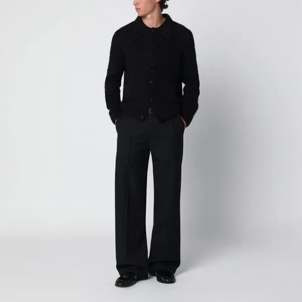 Dries Van Noten Long-sleeved Alpaca Blend Cardigan