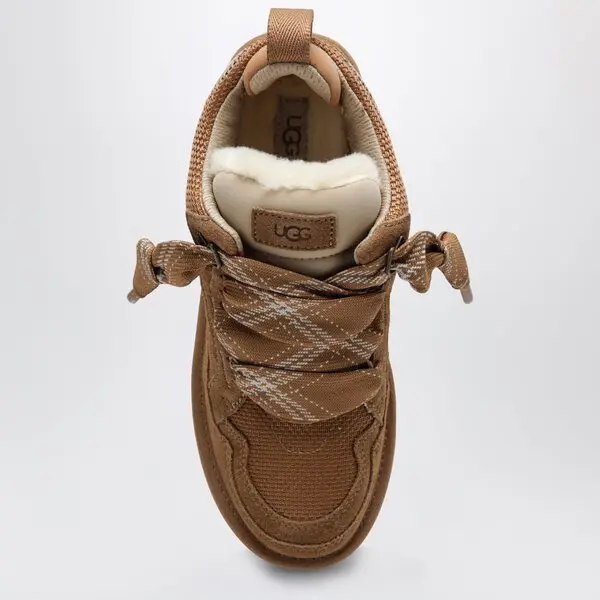 UGG Lowmel Suede And Canvas Sneakers - Beige