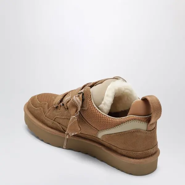 UGG Lowmel Suede And Canvas Sneakers - Beige