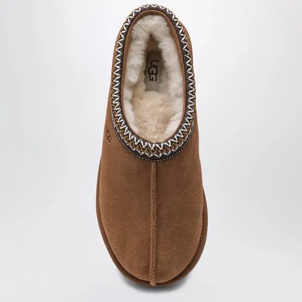 UGG Tasman Chestnut Eather Slip-ons - Beige