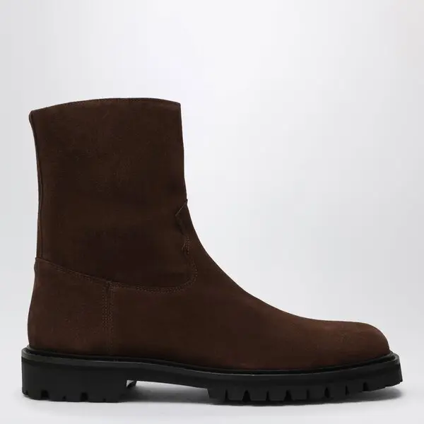 VINNY'S Moto Ankle Boots In Suede