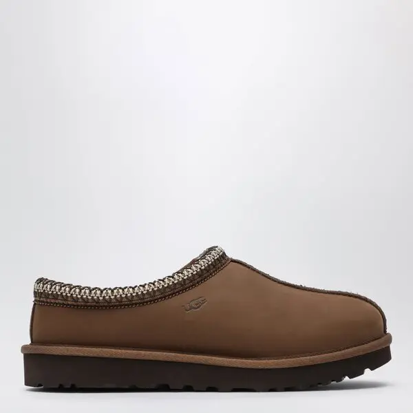 UGG Tasman Nubuck Slip-ons In Dark Chestnut - Brown