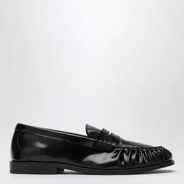 VINNY'S Louee Vale Loafers In Polished Leather