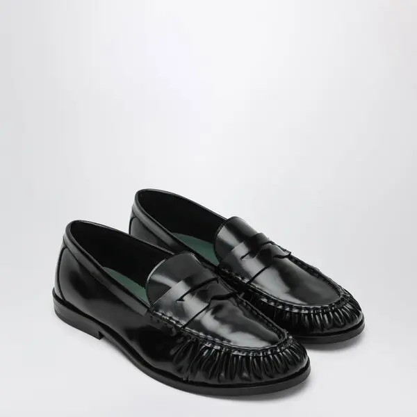 VINNY'S Louee Vale Loafers In Polished Leather