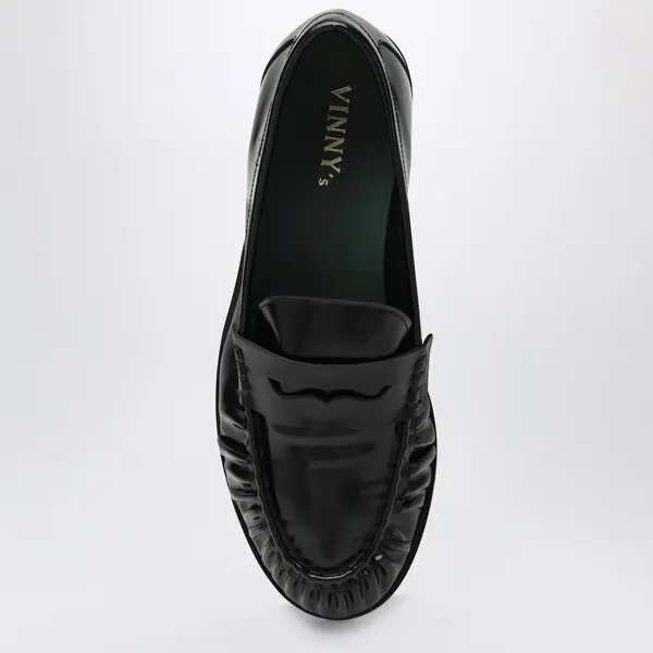 VINNY'S Louee Vale Loafers In Polished Leather