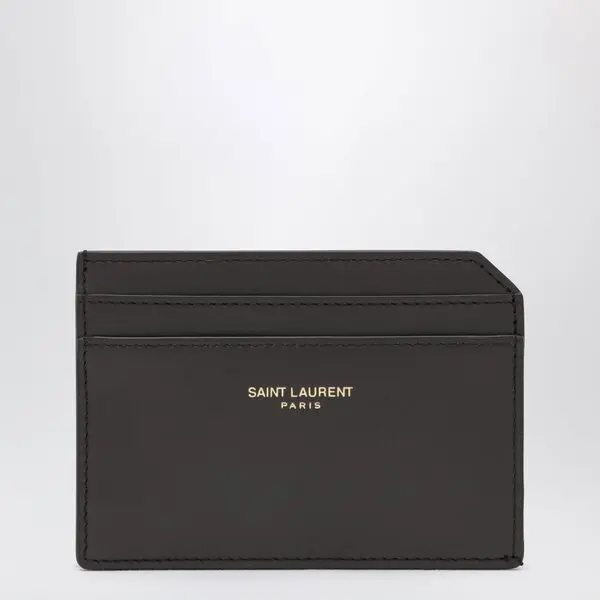 Saint Laurent Bicolor Leather Card Holder