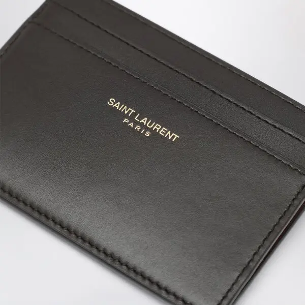 Saint Laurent Bicolor Leather Card Holder