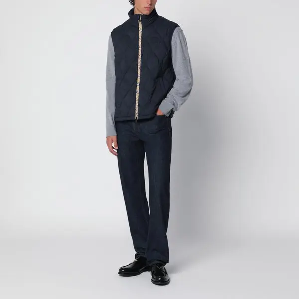 Burberry Acresford Navy Quilted Nylon Gilet