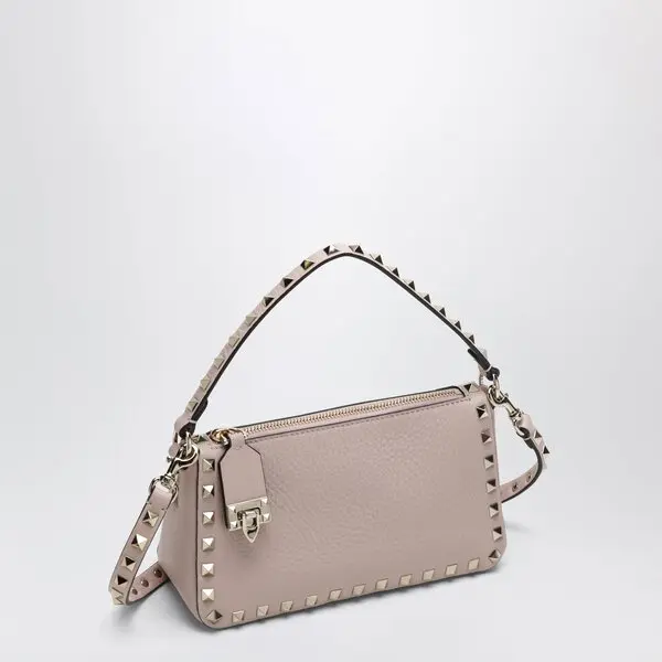 Valentino Garavani Small Rockstud Bag In Poudre Grained Calfskin