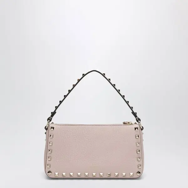 Valentino Garavani Small Rockstud Bag In Poudre Grained Calfskin