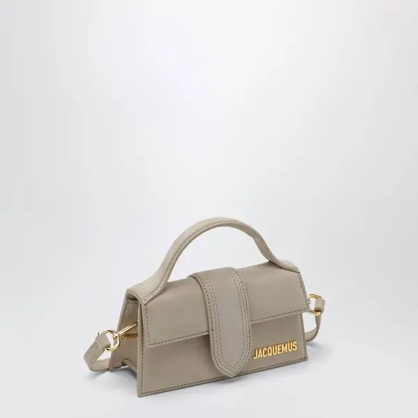 Jacquemus Bambino Dark Leather Mini Bag - Beige