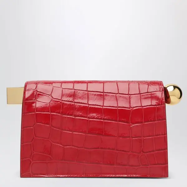 Jacquemus La Pochette Rond Carré Leather Clutch