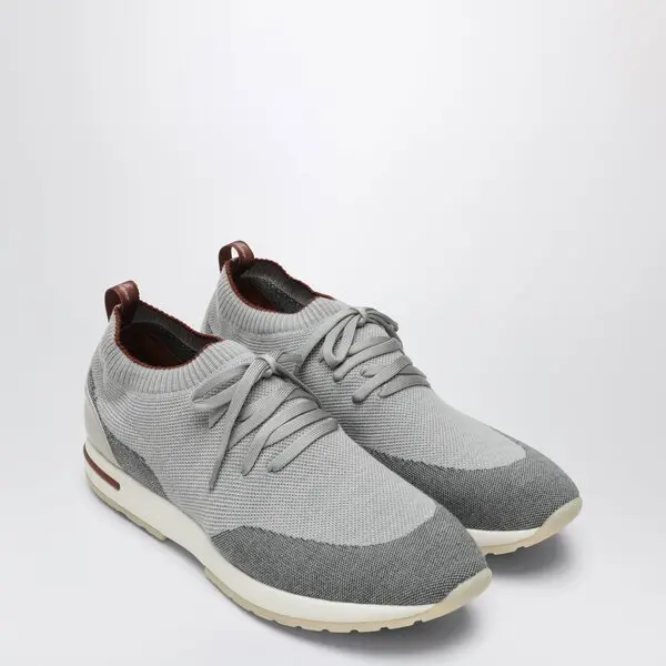 Loro Piana 360 Lp Flexy Walk Gray Mix Wool Sneakers