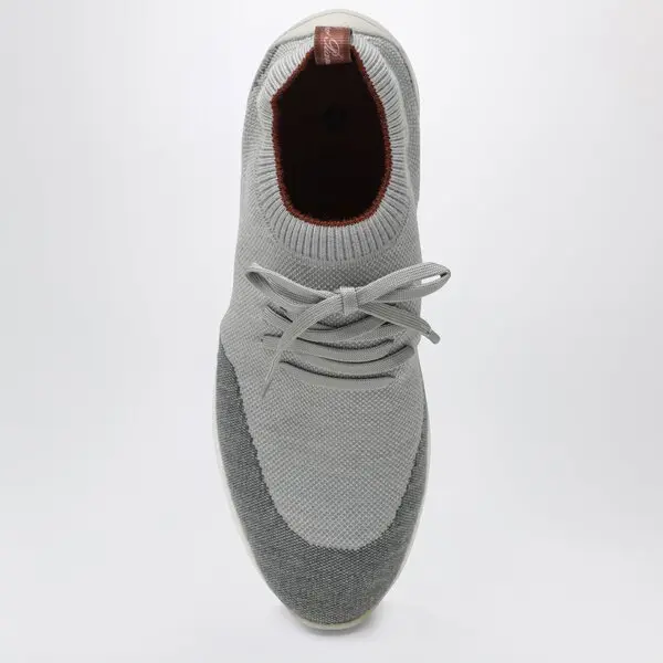 Loro Piana 360 Lp Flexy Walk Gray Mix Wool Sneakers