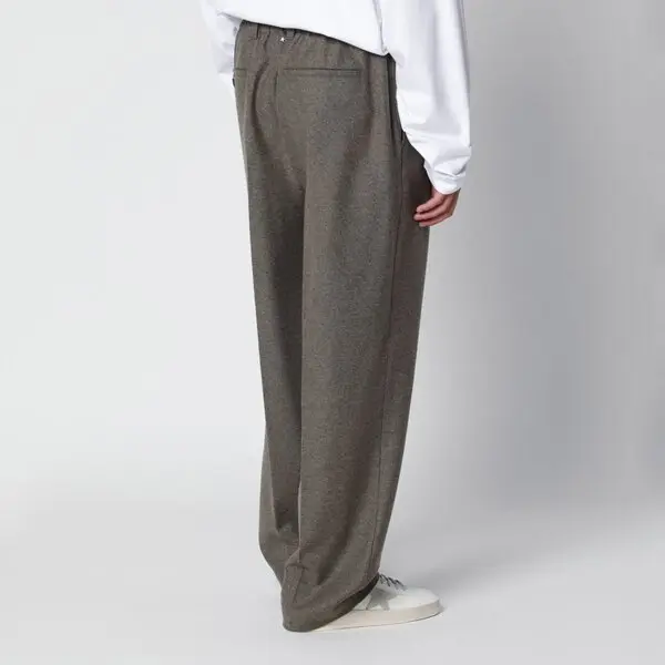GOLDEN GOOSE Isiah Virgin Wool Flannel Jogger Trousers