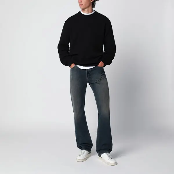 GOLDEN GOOSE Journey Dark Straight-leg Cotton Jeans