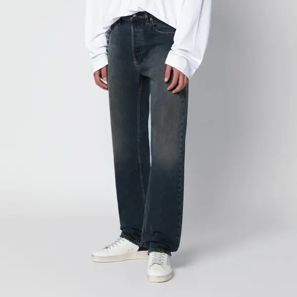 GOLDEN GOOSE Journey Dark Straight-leg Cotton Jeans