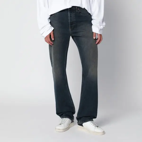 GOLDEN GOOSE Journey Straight-leg Cotton Jeans - Blue
