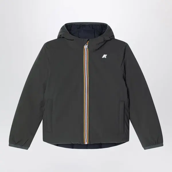 K-WAY P. Jack St Thermo Double Jacket In Dark Green/blue