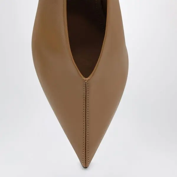 Loewe Origami Cubic Lambskin Slingback Shoes - Brown
