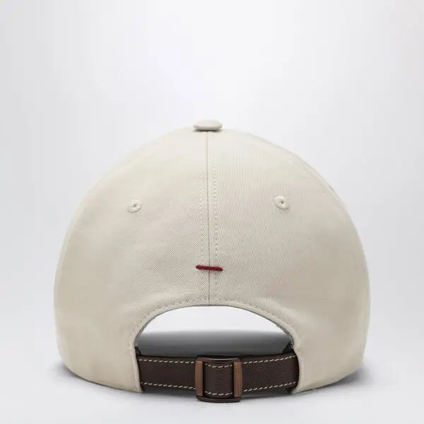 Brunello Cucinelli Sand-colored Baseball Cap In Cotton