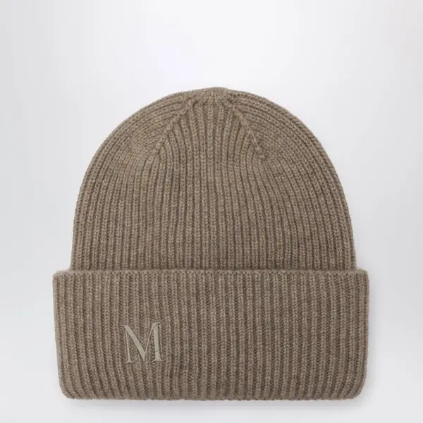 Max Mara Beige Beanie In Cashmere