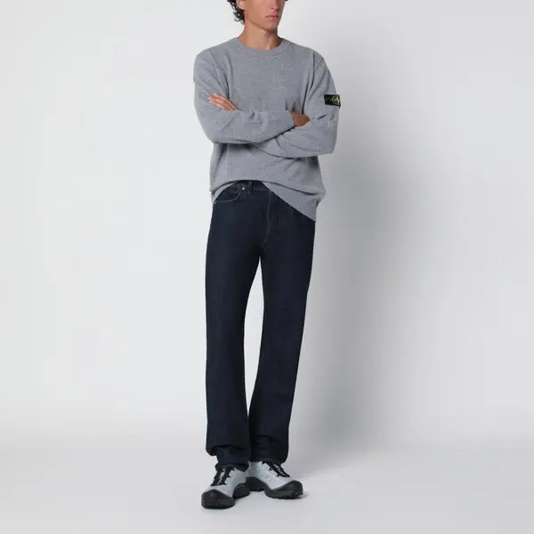 Stone Island Wool Mélange Crewneck Sweater - Grey