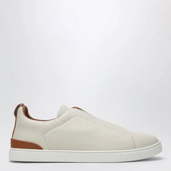 Zegna Triple Stitch Leather Sneakers