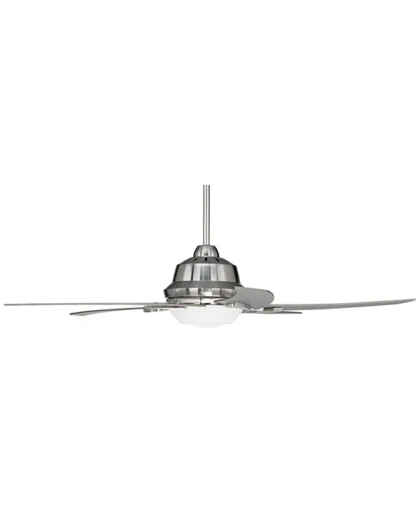 CASA VIEJA 52" Capri Brushed Nickel Led Ceiling Fan W/ 24" Rod