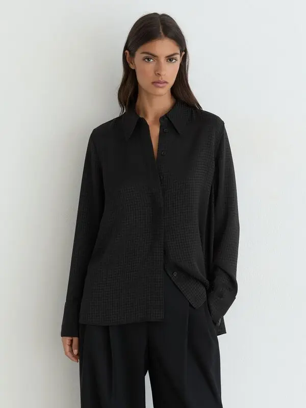 REISS Elora Textured Shirt
