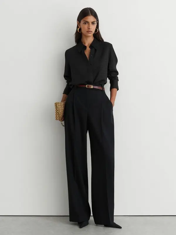 REISS Elora Textured Shirt