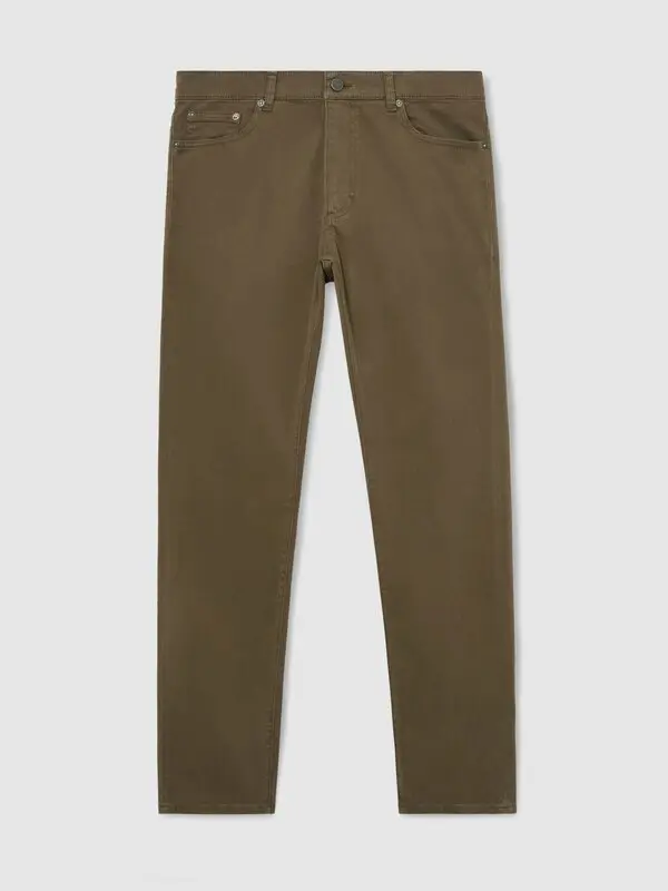 REISS Sunset Slim-fit Cotton-stretch Jeans - Washed Green