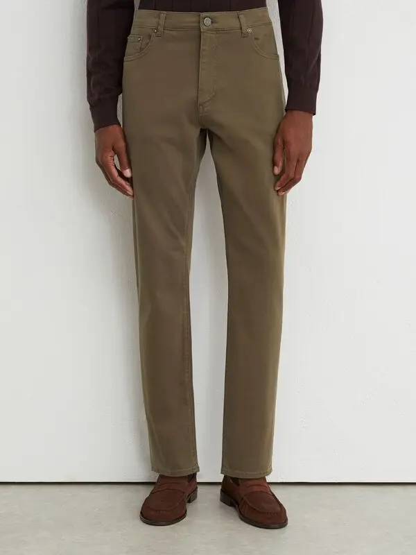 REISS Sunset Slim-fit Cotton-stretch Jeans - Washed Green