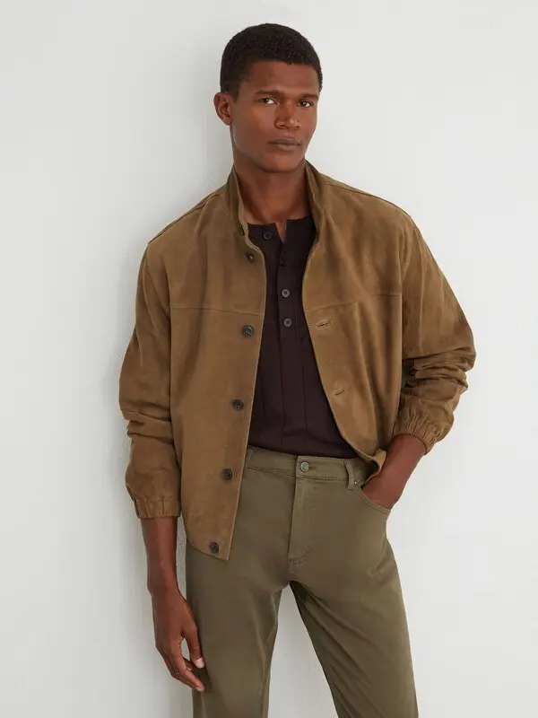 REISS Sunset Slim-fit Cotton-stretch Jeans - Washed Green