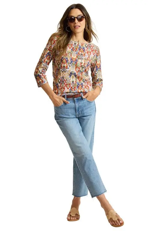 Tommy Bahama Ashby Isles Ikat Bateau Neck Top