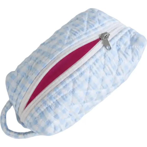 ME AND LIA Make-up Pouchsmall - Gingham Blue