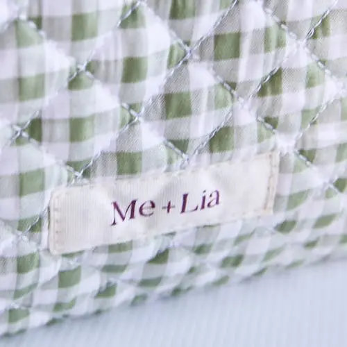 ME AND LIA Make-up Pouchsmall - Gingham Matcha