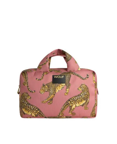 WOUF Leopard Large Toiletry Bag