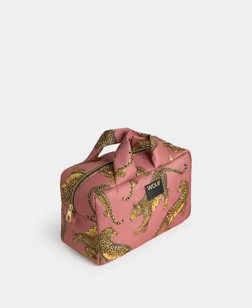 WOUF Leopard Large Toiletry Bag